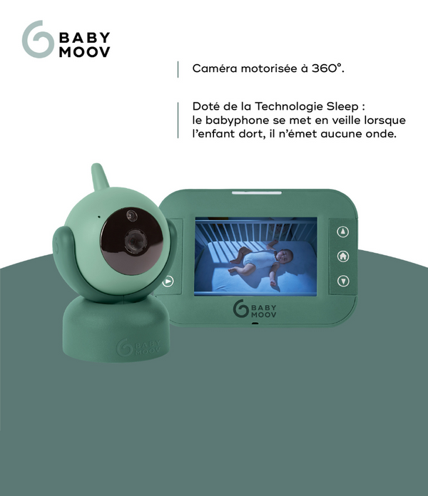 YOO-Twist Babyphone Caméra ultra puissant & rotatif 360° | Babymoov®